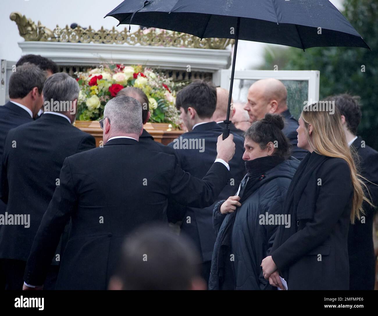 Gaynor Edwards (second right), the mother of Elle Edwards, watches as ...