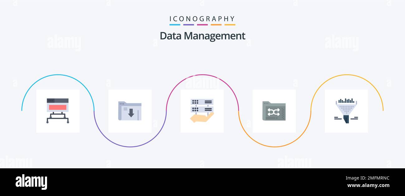 Data Management Flat 5 Icon Pack Including filter. folder. data. files ... Data Management Flat 5 Icon Pack Including filter. folder. data. files ...