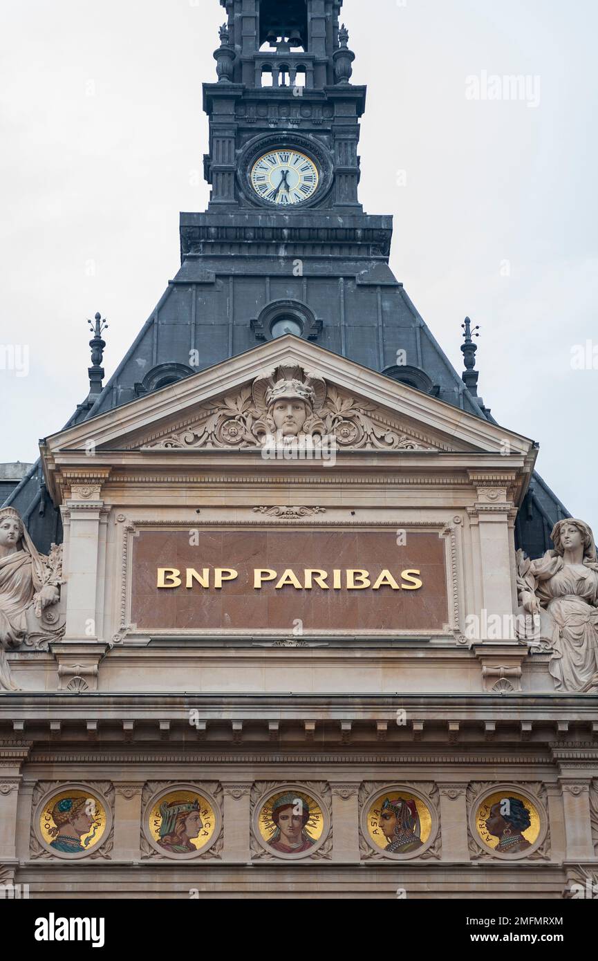 Paris, France, BNP Paribas Bank Building, International Banking ...