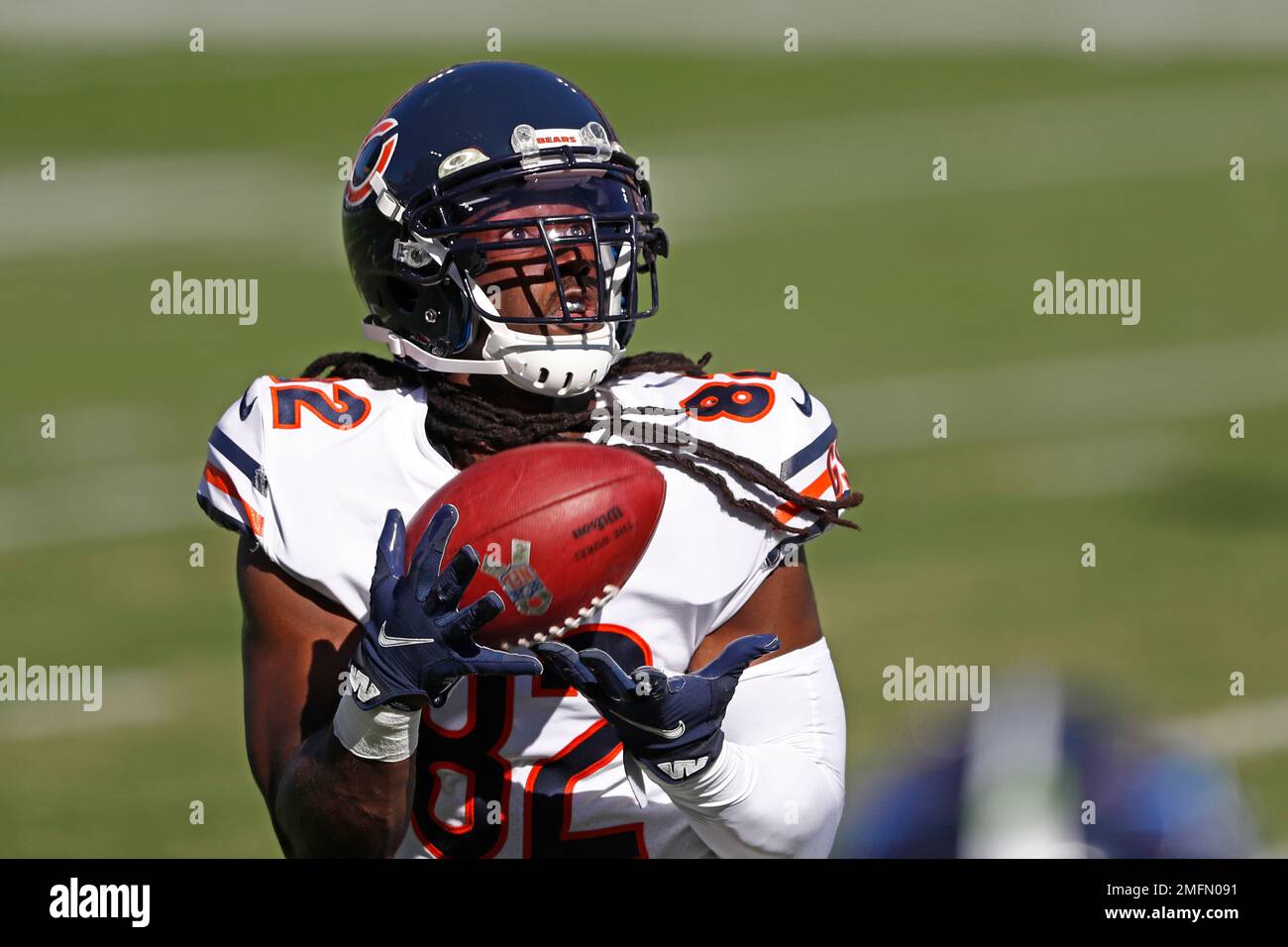 Chicago Bears wide receiver Dwayne Harris makes a catch against the ...