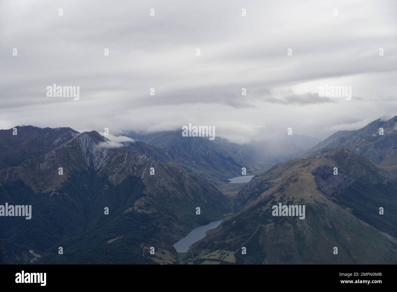 A Stunning Approach Into Queenstown Stock Photo - Alamy