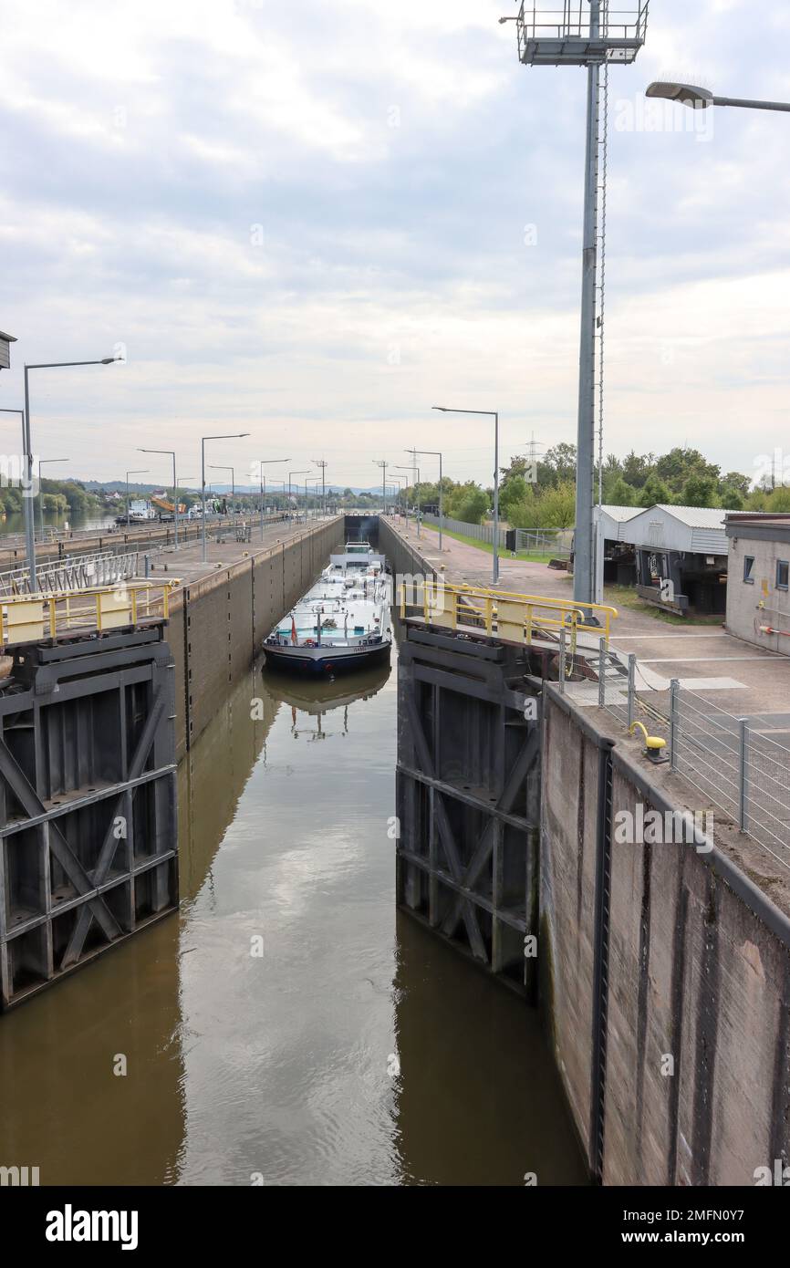 inland shipping in germany Stock Photo - Alamy