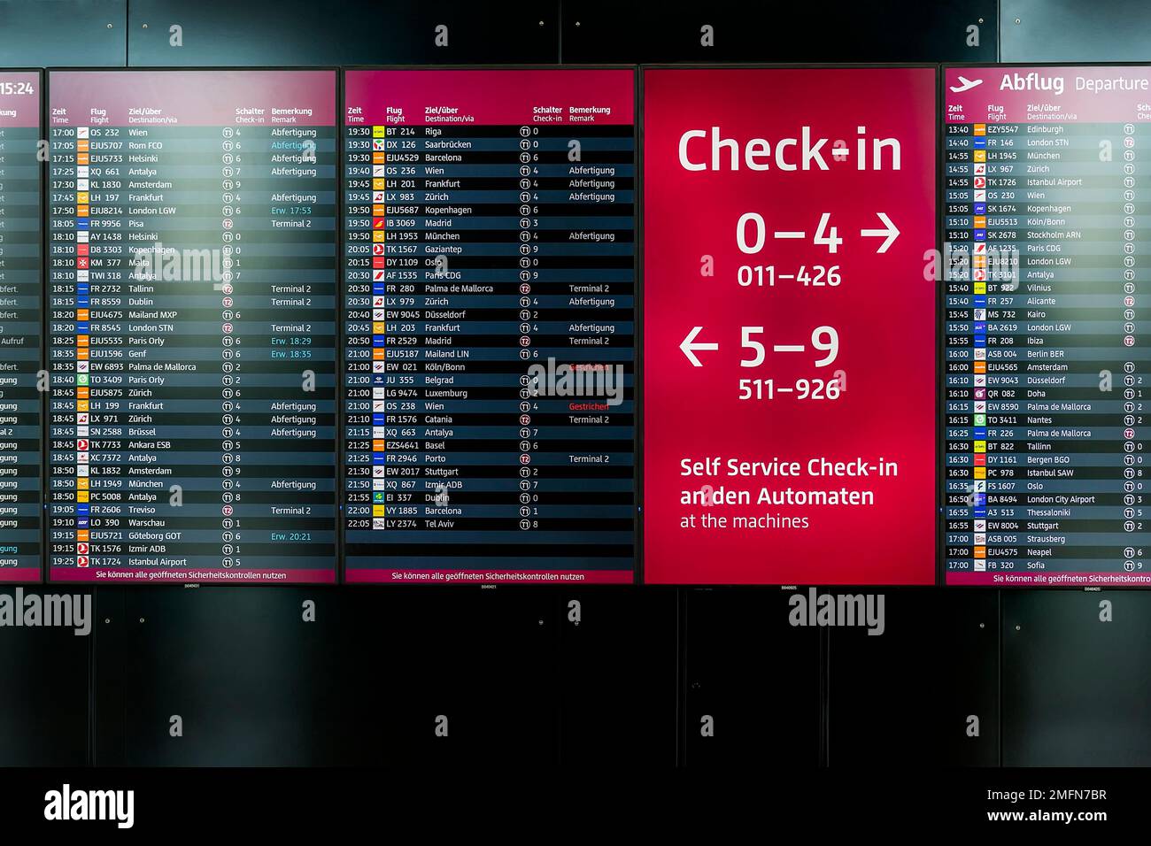 Berlin Brandenburg airport - July 24th, 2022: Close-up view BER Berlin Brandenburg airport ...