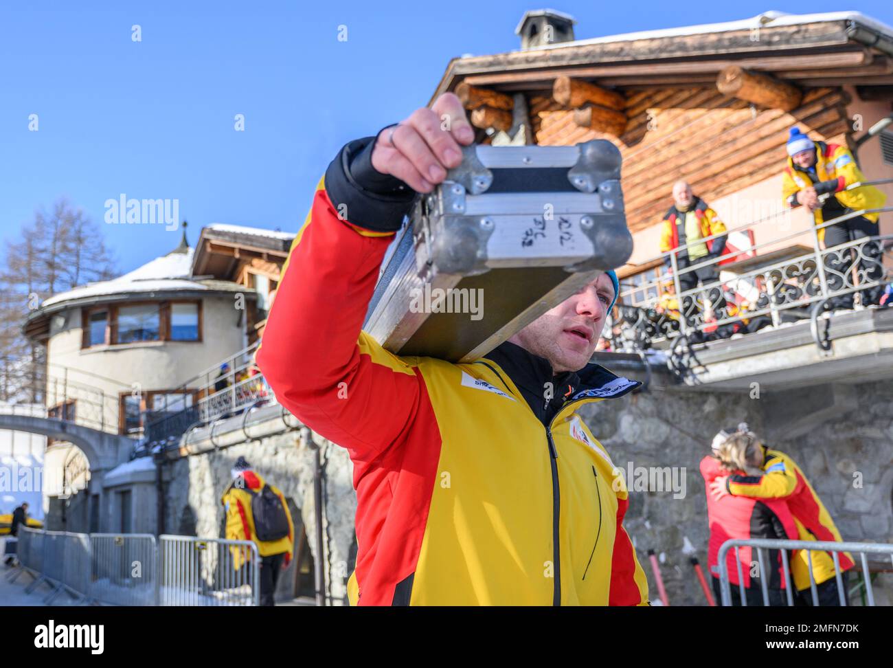 St. Moritz, Switzerland. 25th Jan, 2023. Bobsleigh: Bobsleigh and ...