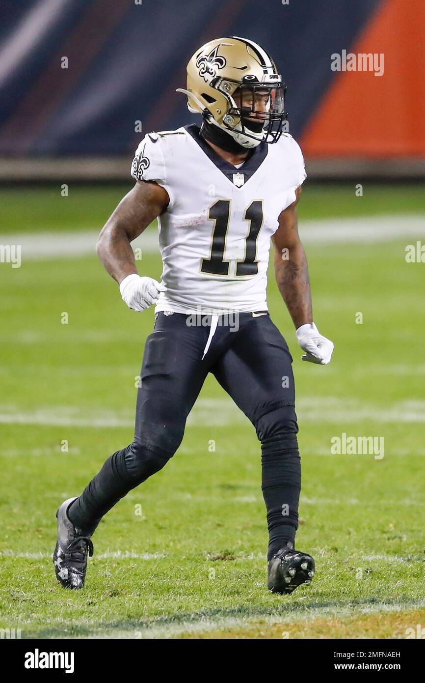 New Orleans Saints wide receiver Deonte Harris (11) in action against ...