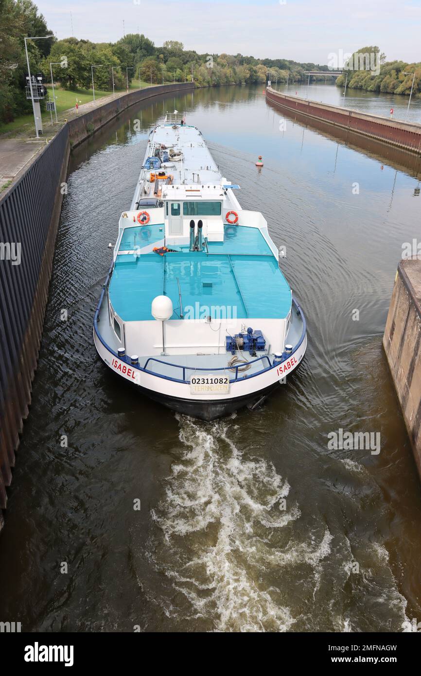 inland shipping in germany Stock Photo - Alamy