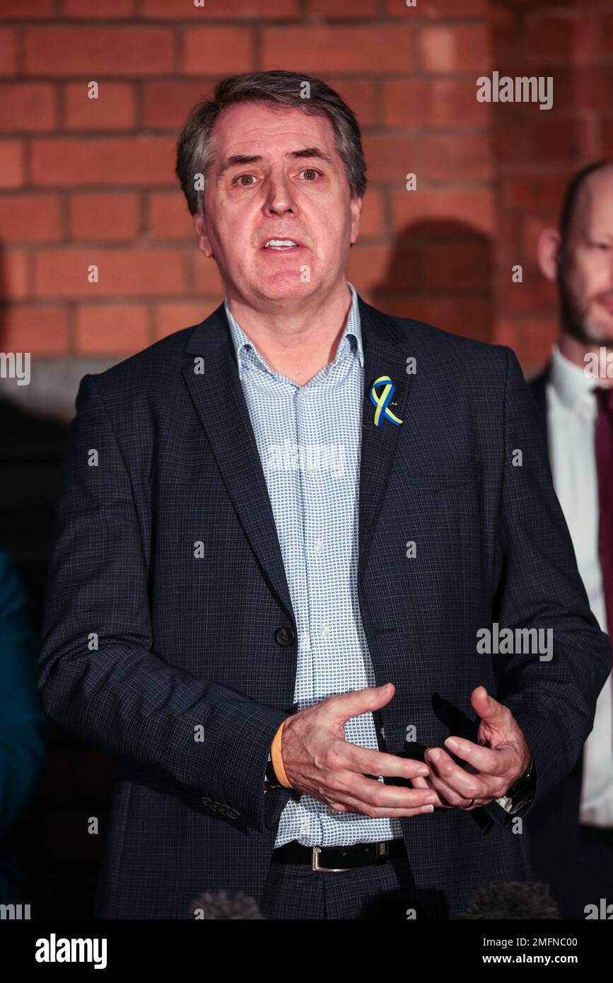 Metro Mayor of Liverpool, Steve Rotheram, speaking at the Convention of ...