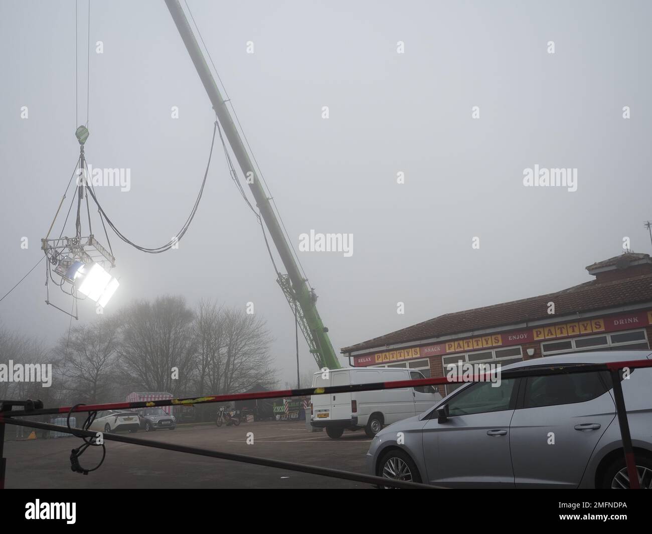 Detling, Kent, UK. 25th Jan, 2023. A film crew were spotted filming in ...