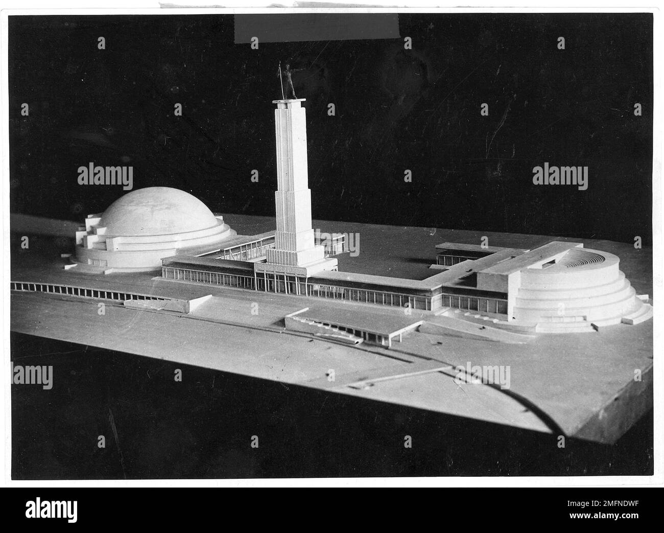 This is a model of the Soviet Palace in Moscow by architect Boris Iofan ...