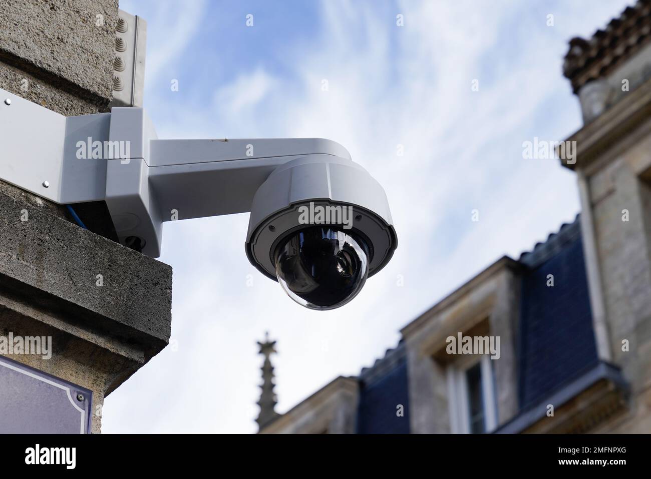 cctv remote monitoring system outdoor corner building secure ceiling ...