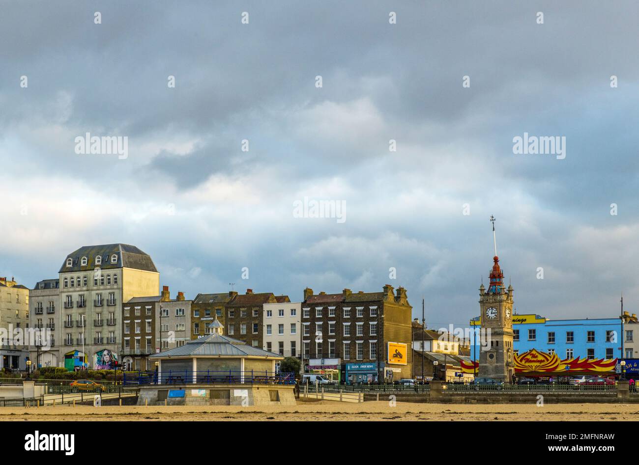 Margate from the Seafront and beach in Kent Stock Photo - Alamy