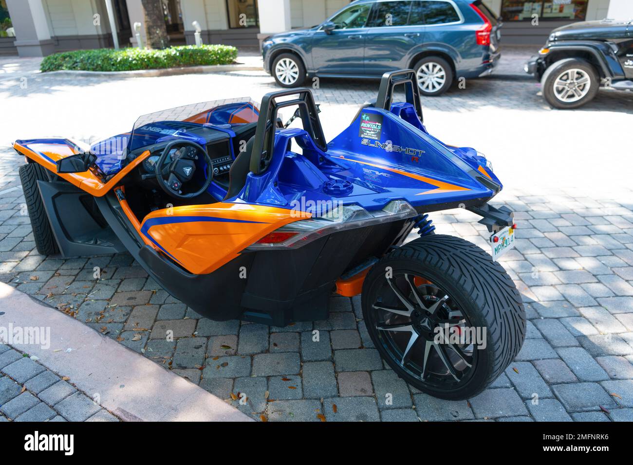Miami Beach, Florida USA - April 15, 2021: blue orange polaris ...