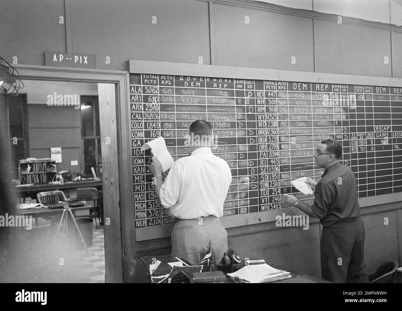 Associated Press Washington, D.C., staffers, Frank Vaille, left, and ...