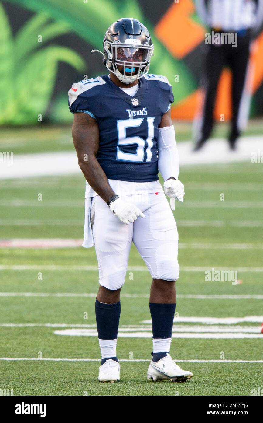 Tennessee Titans linebacker David Long (51) during an NFL football game ...