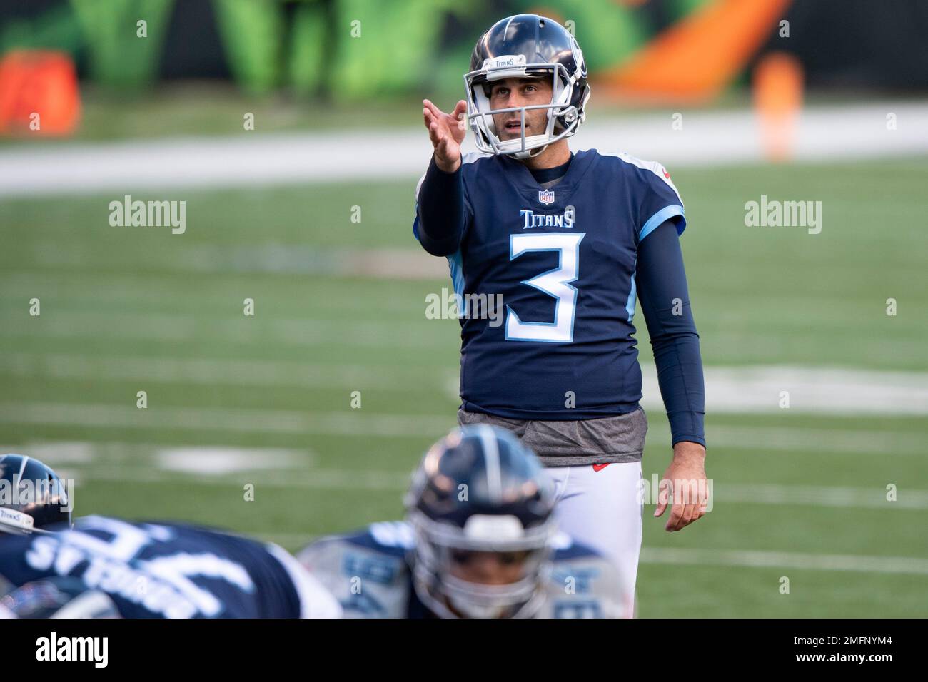 Tennessee Titans kicker Stephen Gostkowski (3) during an NFL football ...