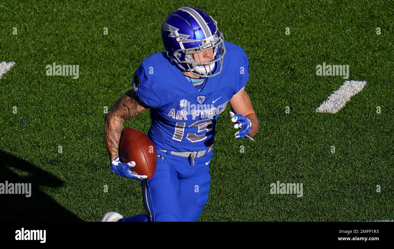 Air Force wide receiver Brandon Lewis (13) in the first half of an NCAA ...
