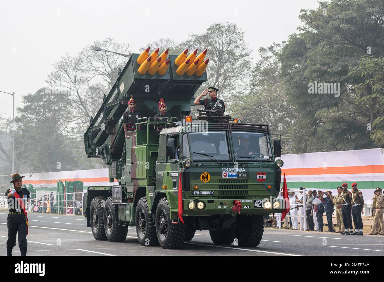 Indian army multi barrel rocket launcher hi-res stock photography and ...