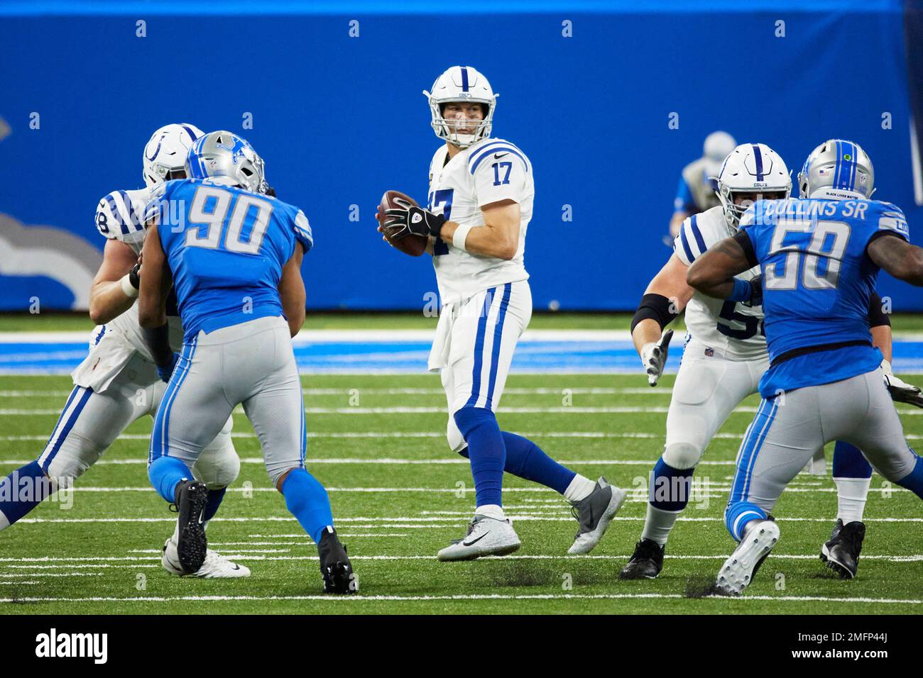 Indianapolis Colts quarterback Philip Rivers (17) in action against the ...