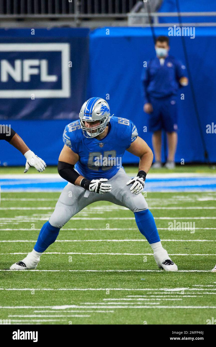 Detroit Lions offensive guard Joe Dahl (66) in action against the ...