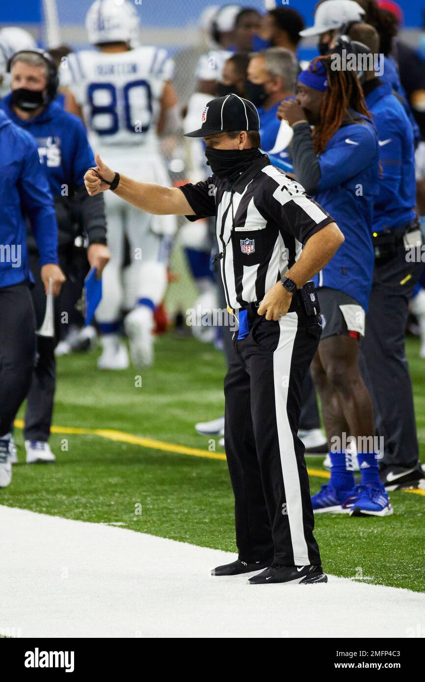 Back judge Steve Patrick (17) during an NFL football game between the ...