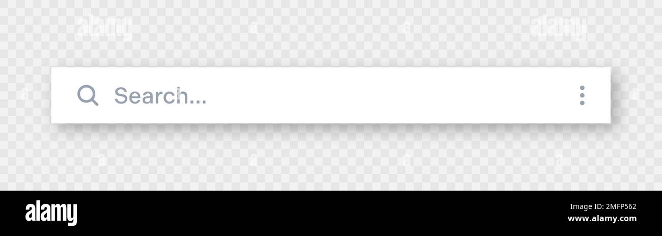 Search bar template. Internet browser engine with search box, address ...