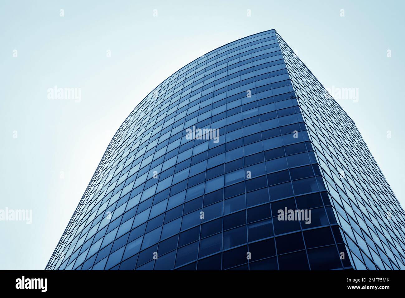 blue glass modern business center Stock Photo - Alamy