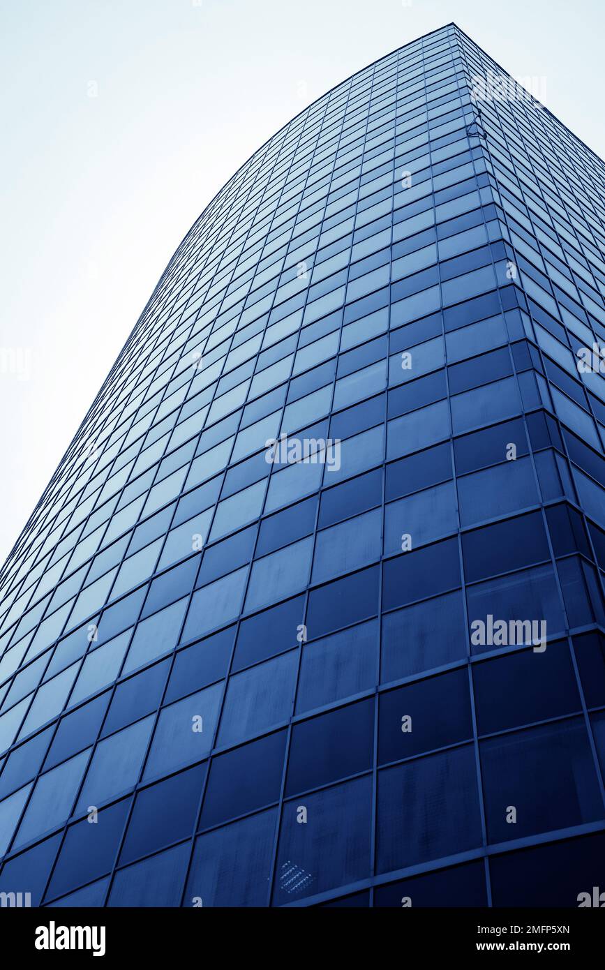 blue glass modern business center Stock Photo - Alamy