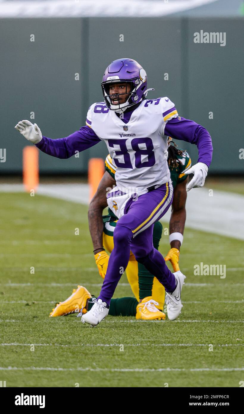 Minnesota Vikings cornerback Harrison Hand (38) in action during an NFL ...