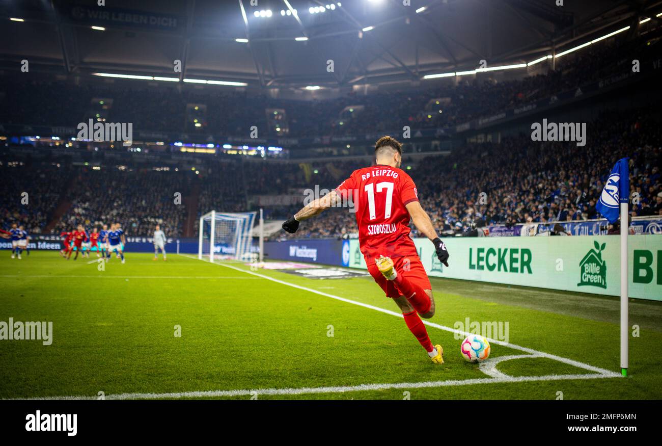 Gelsenkirchen, Germany. 24th Jan, 2023. Dominik Szoboszlai (RBL) FC ...