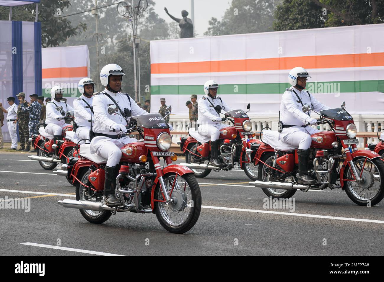 India republic day parade motor hi-res stock photography and images - Alamy