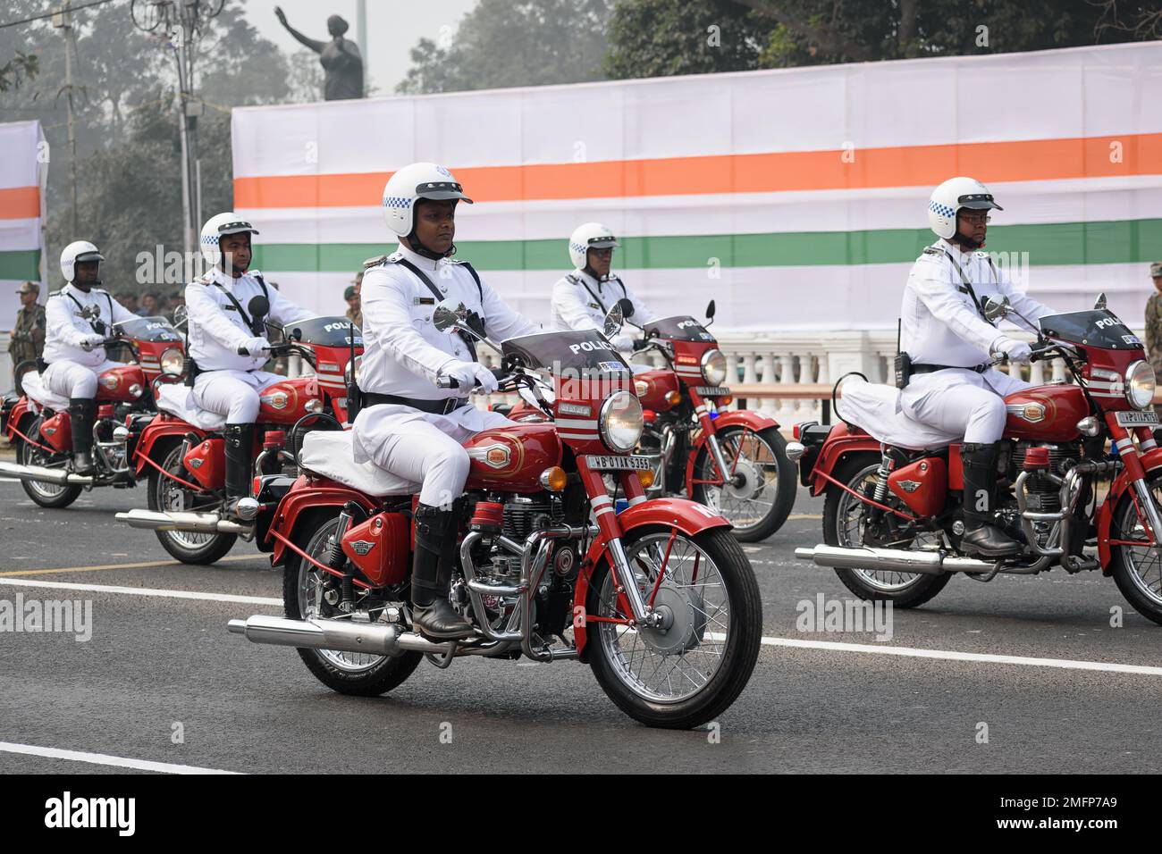 India republic day parade motor hi-res stock photography and images - Alamy