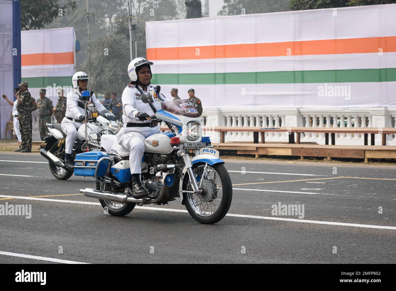 India republic day parade motor hi-res stock photography and images - Alamy