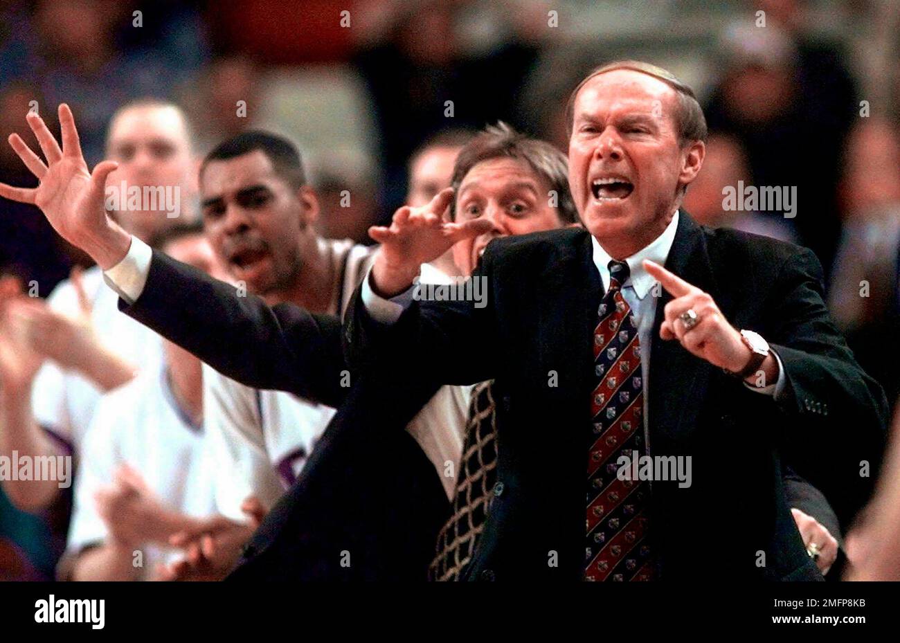 File-This March 13, 1998, file photo shows, TCU head coach Billy Tubbs ...