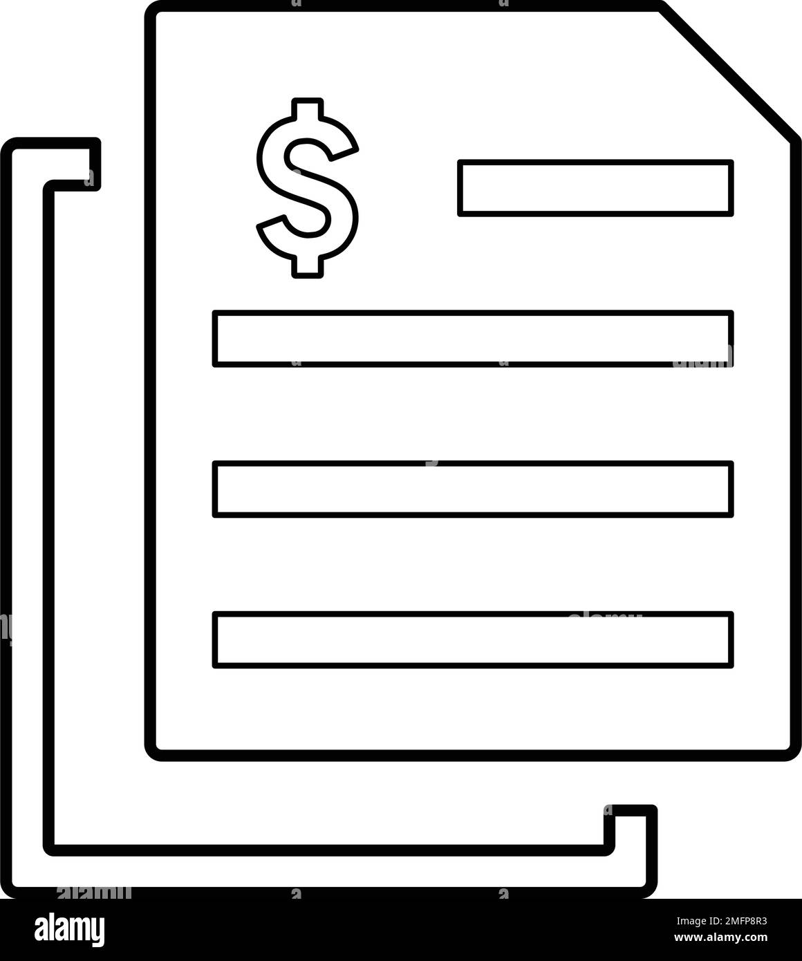 Cash receipt template vector vectors hi-res stock photography and ...