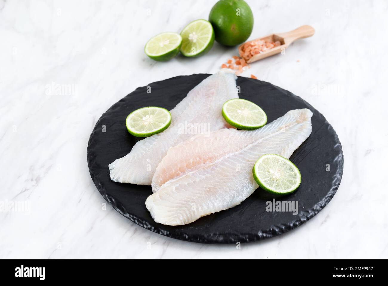 John Dory Fillet, Saint Peter Fillet with Lime, Salt, Blackpepper Stock ...