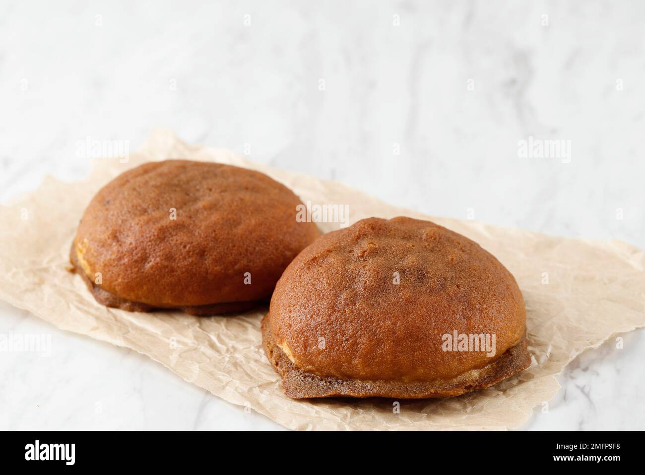 Mexican Coffee Bun is Sweet Bun with Coffee Topping and Melted Butter ...