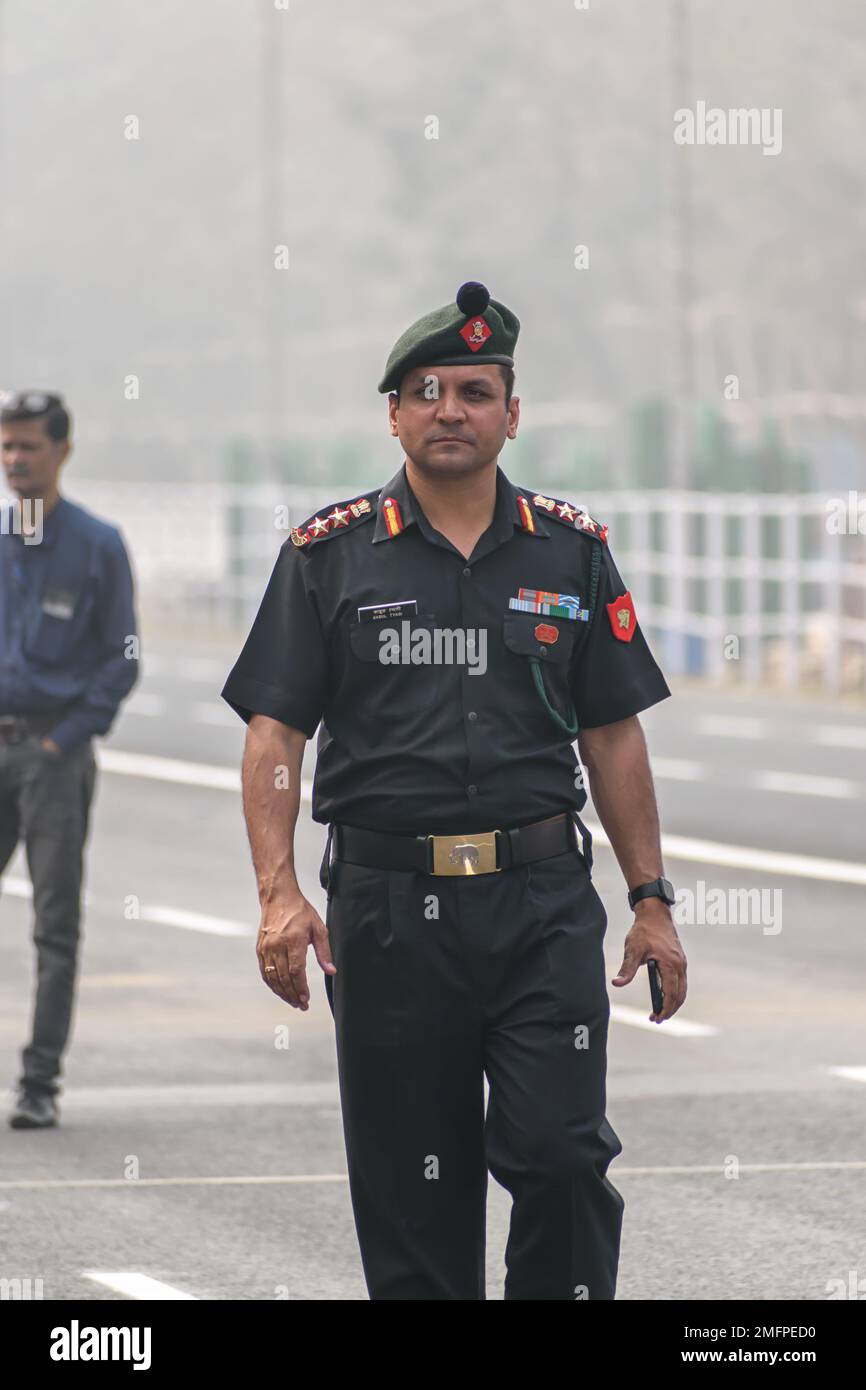Indian Army Officer preparing for taking part in the upcoming Indian ...