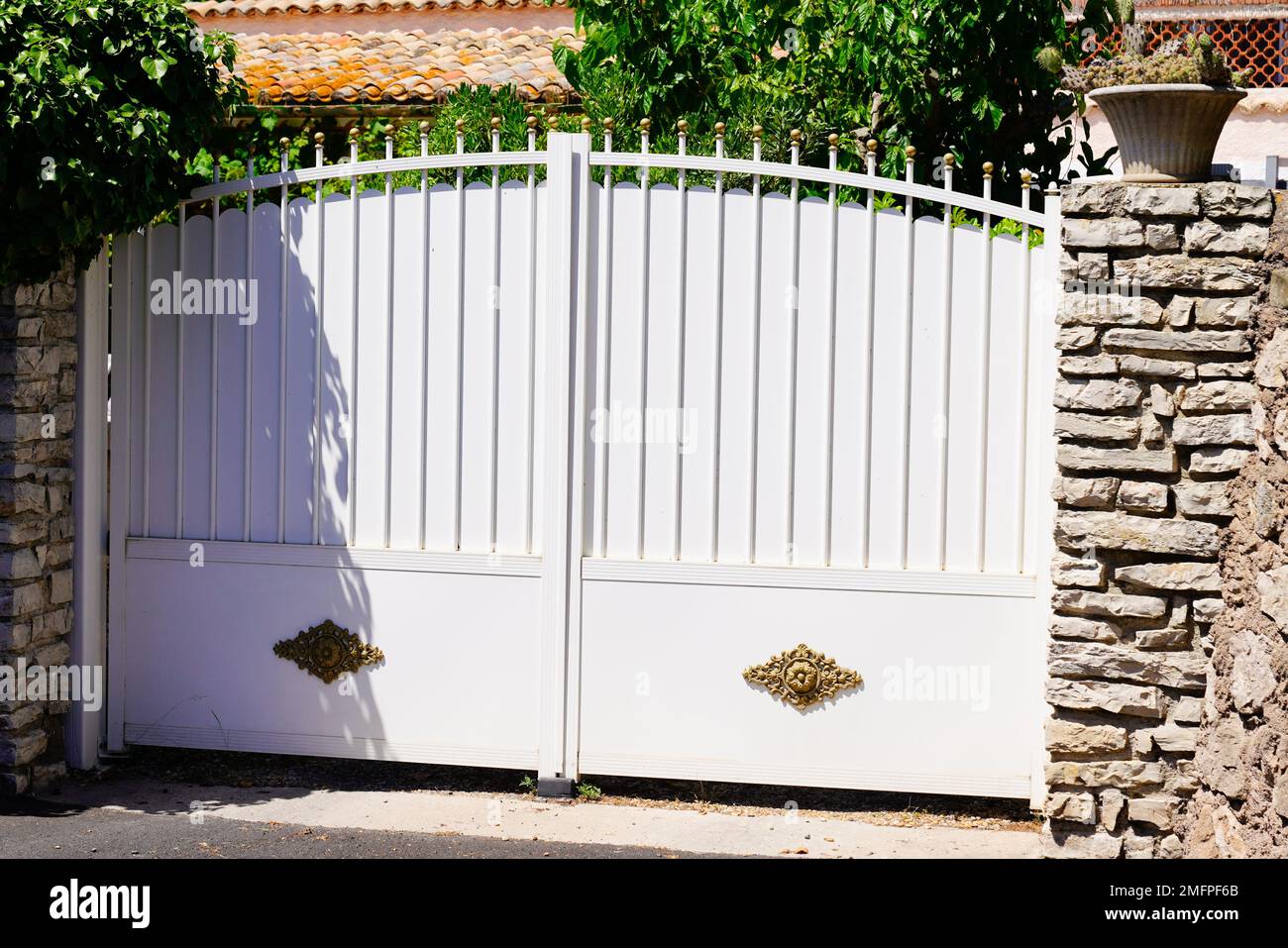 metallic retro classic portal home iron classical white steel vintage ...