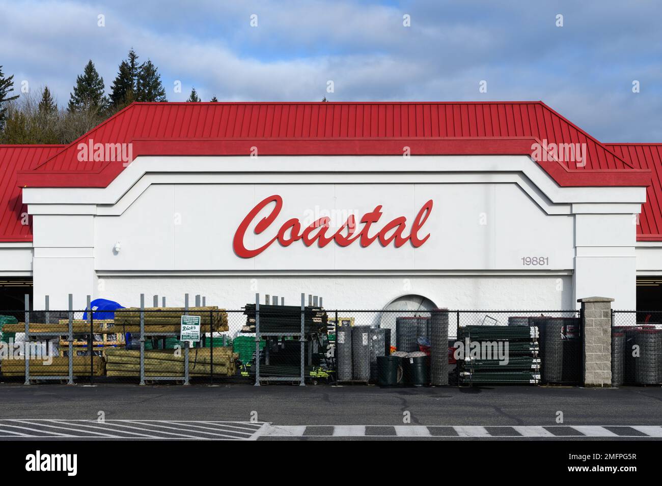 Monroe, WA, USA - January 23, 2023; Coastal Farm and Ranch store with ...