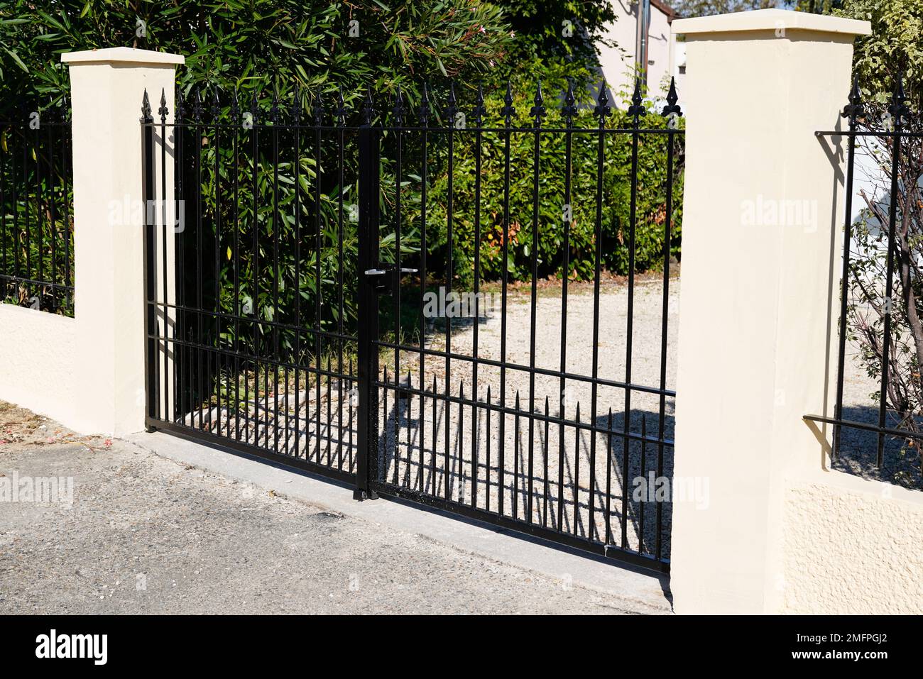 metallic black retro classic portal home iron classical steel vintage ...