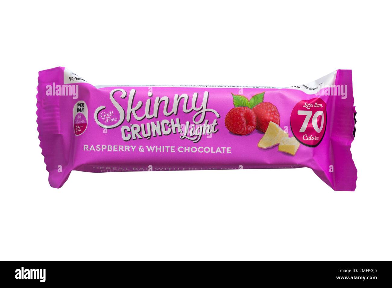 Cereal bars with freeze dried raspberry pieces hi-res stock photography ...