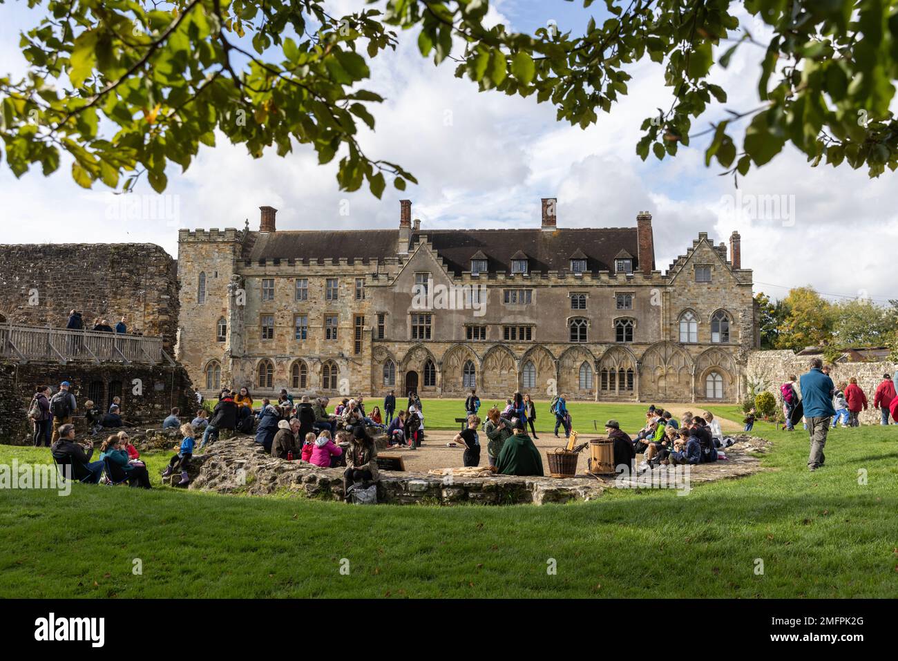 Battle Abbey, partially ruined Benedictine abbey in Battle, East Sussex, England. The abbey was ...
