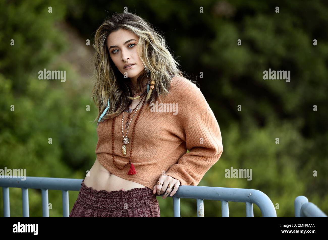 Singer-songwriter Paris Jackson poses for a portrait, Tuesday, Oct. 27 ...