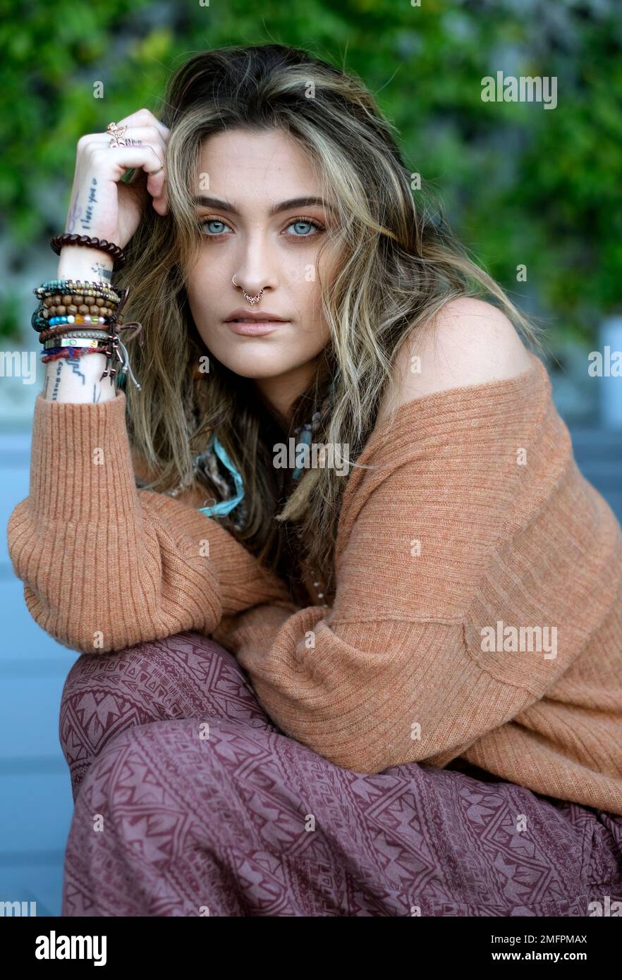 Singer-songwriter Paris Jackson poses for a portrait, Tuesday, Oct. 27 ...