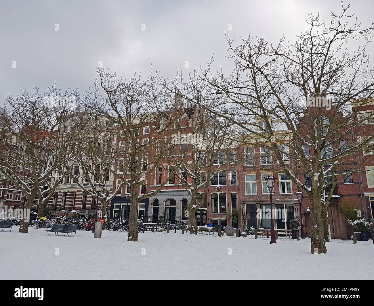 Snowy Amsterdam in the Netherlands Stock Photo - Alamy