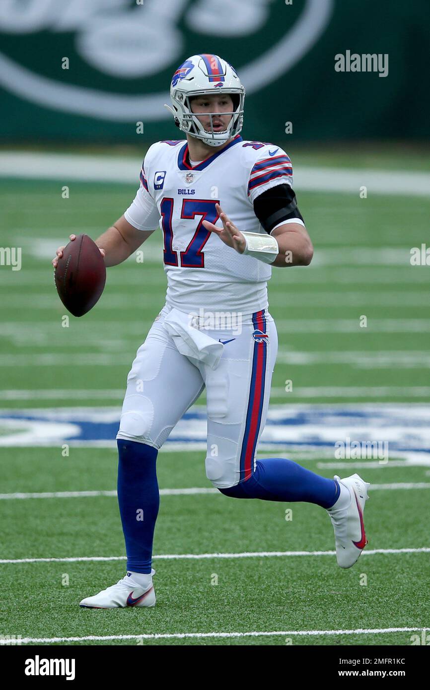 Buffalo Bills quarterback Josh Allen (17) in action against the New ...
