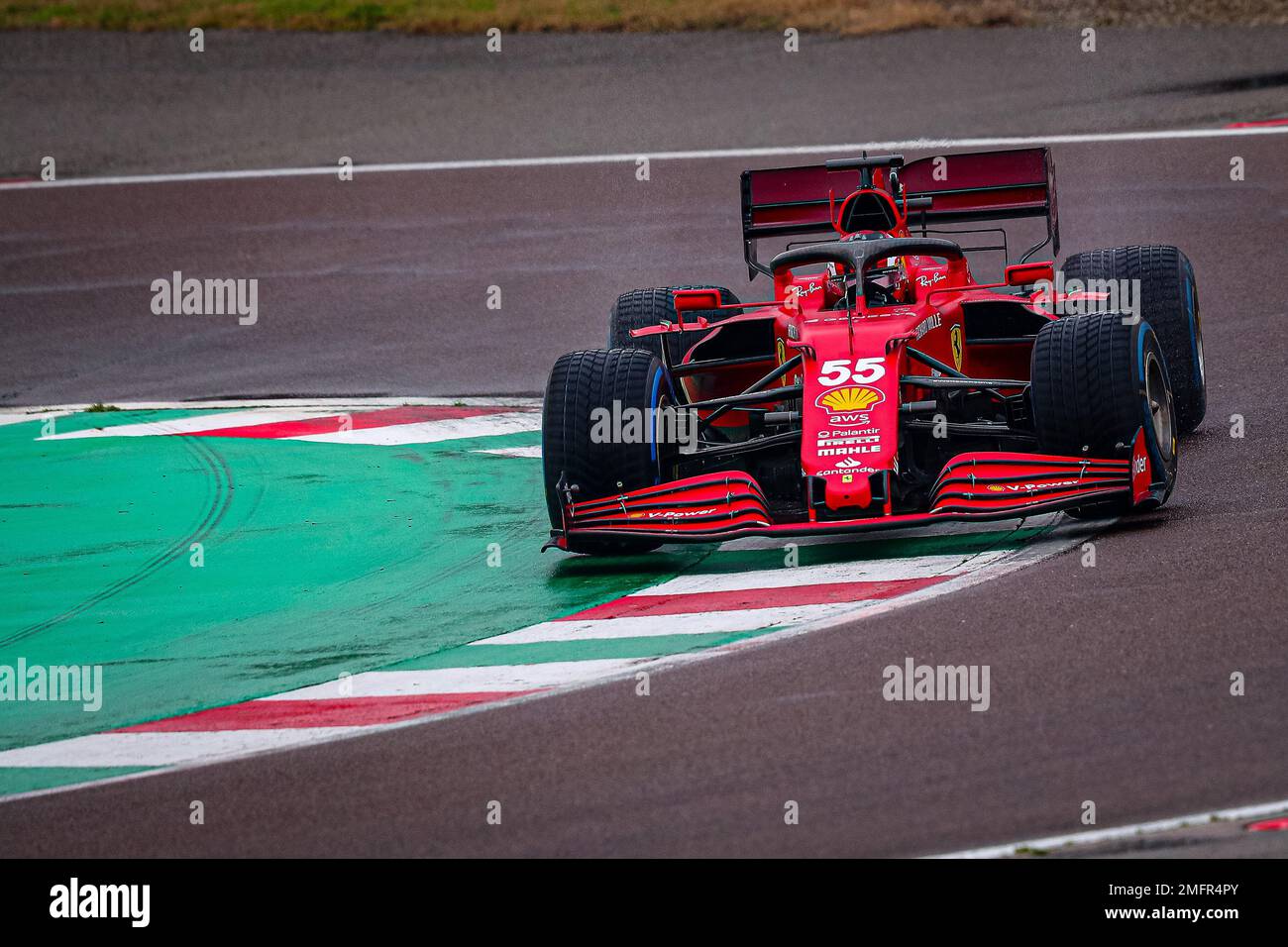 #55 Carlos Sainz, Scuderia Ferrari during a test with the old 2021 ...