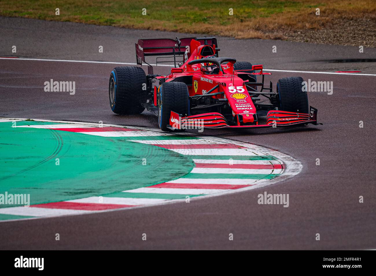 #55 Carlos Sainz, Scuderia Ferrari during a test with the old 2021 ...