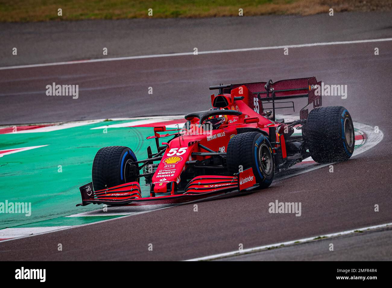 #55 Carlos Sainz, Scuderia Ferrari during a test with the old 2021 ...