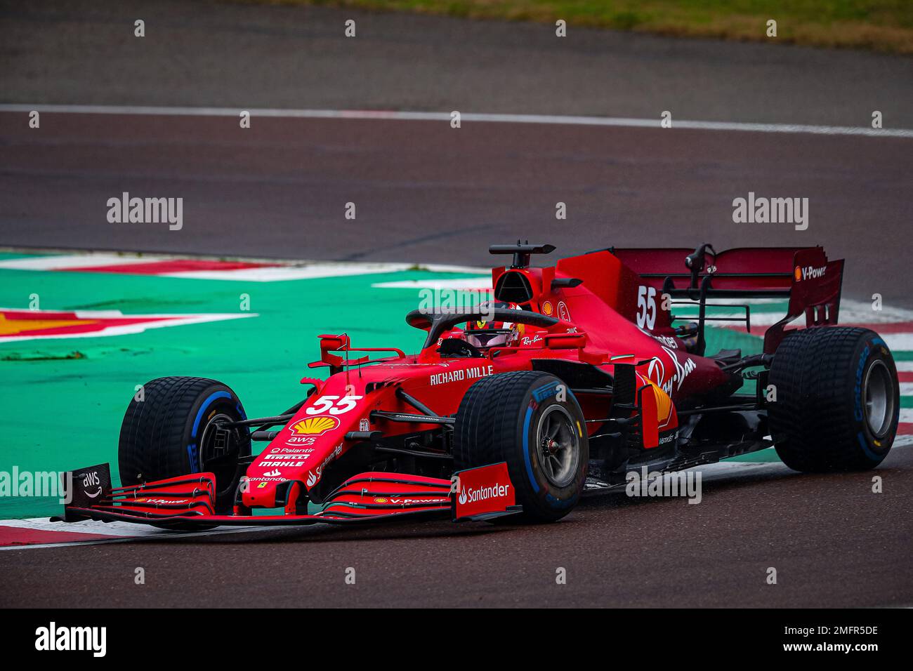 #55 Carlos Sainz, Scuderia Ferrari during a test with the old 2021 ...